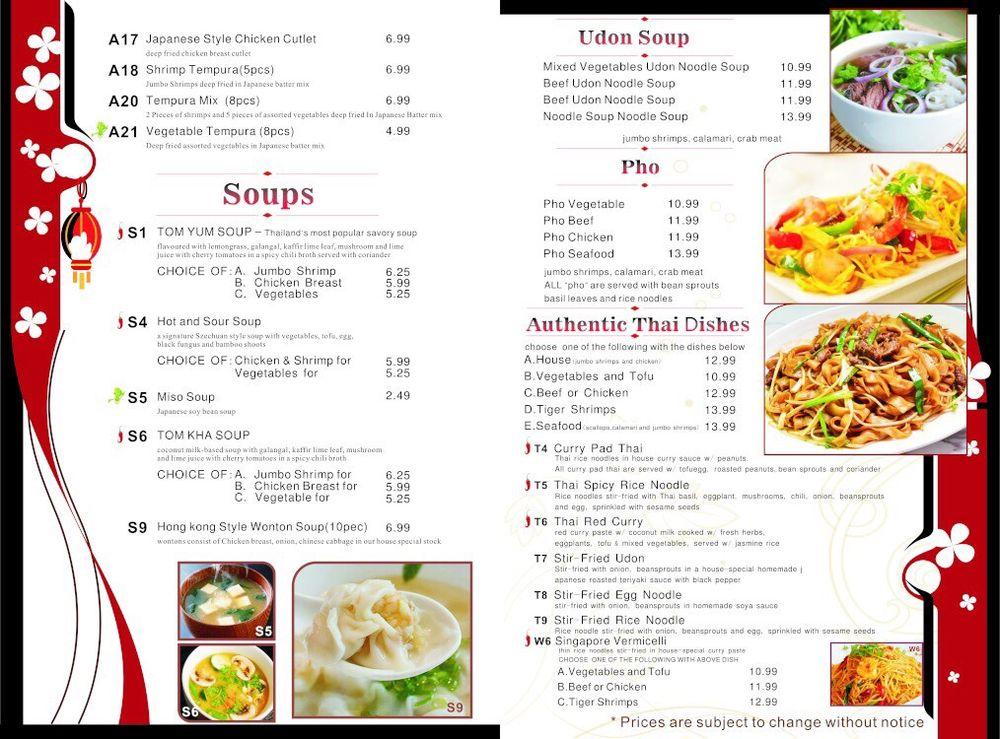 Menu at Sushi Fang restaurant, New Minas