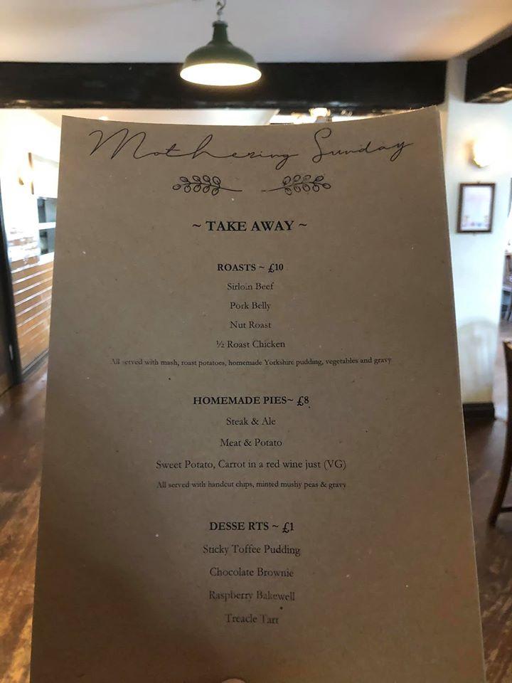 Menu at The Crown & Anchor pub & bar, Barnsley