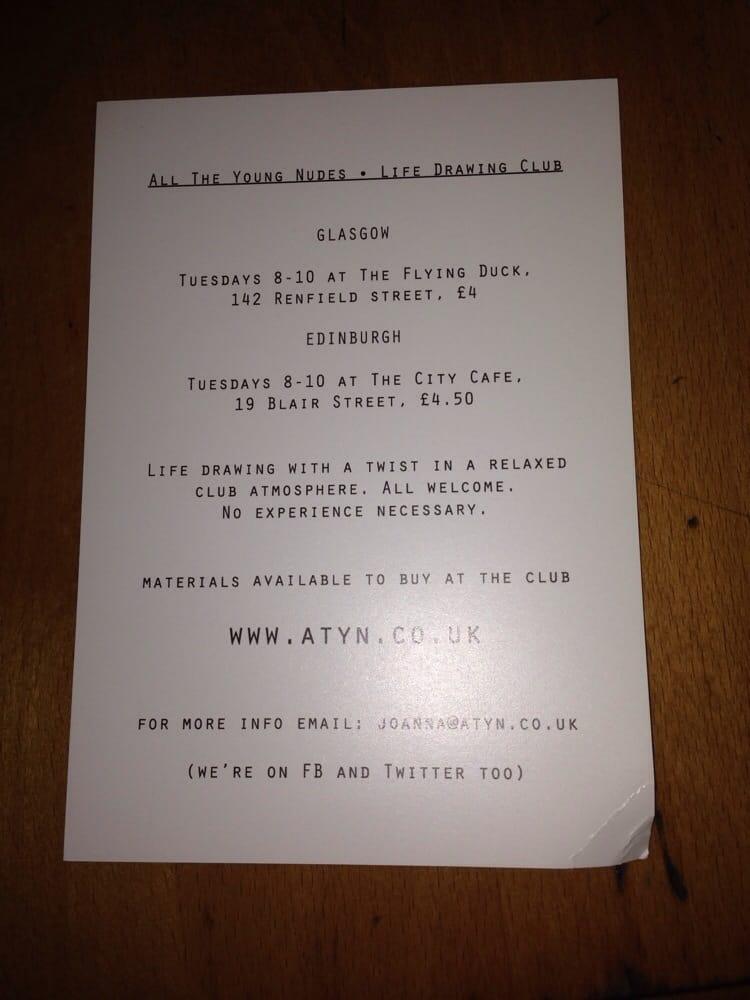 Menu at The Flying Duck pub & bar, Glasgow