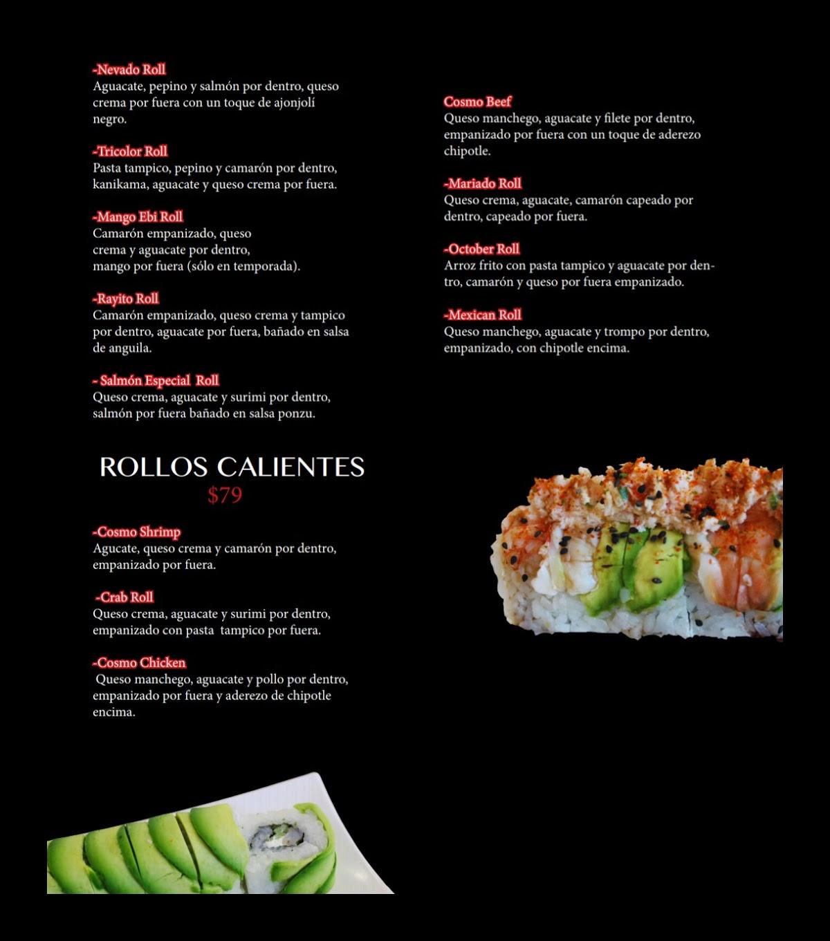 Carta del restaurante Meraki Sushi Ramos Arizpe, Ramos Arizpe, Río ...