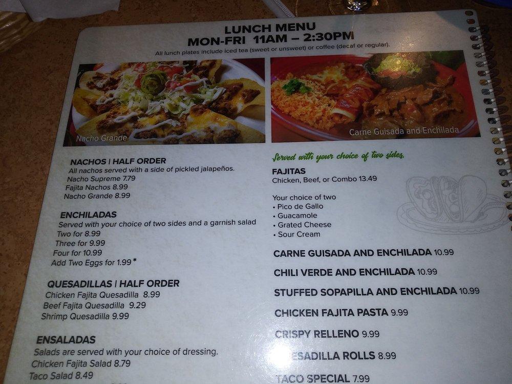 Menu at Plaza Restaurant & Bar, Amarillo