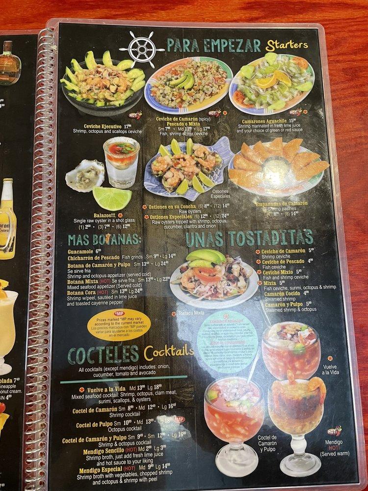 Menu at Las Islitas restaurant, Houston