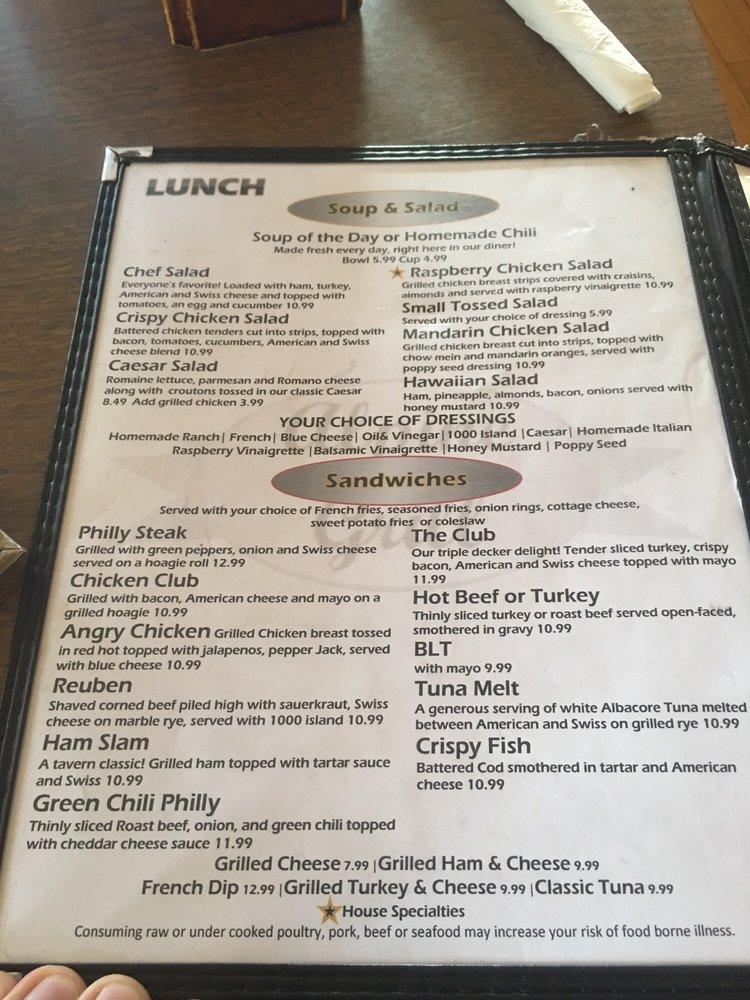 Menu at Alpine Grill & Still restaurant, Alpine
