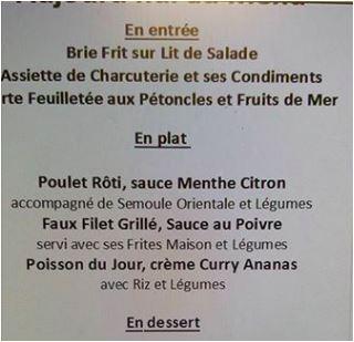 Menu at L'ESCALE GUIPAVAS restaurant, Guipavas