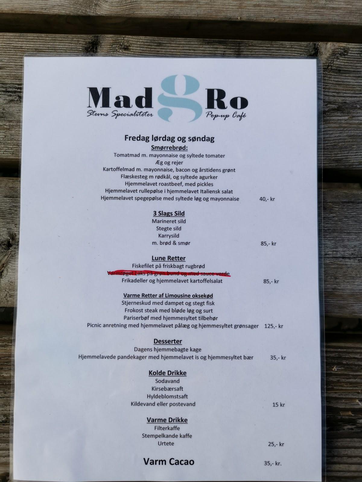 Menu at Mad & Ro restaurant, Store Heddinge