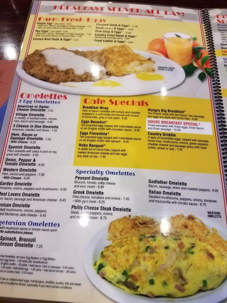 Menu at City Cafe Diner, Huntsville, Drake Ave SW