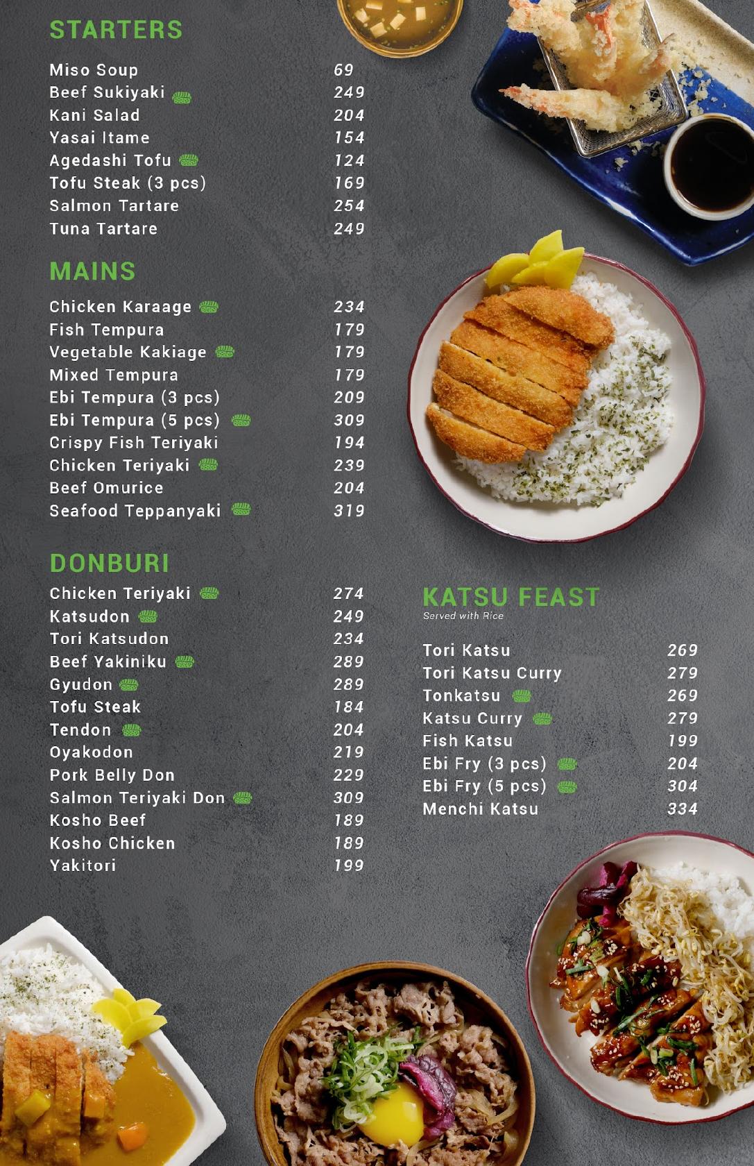Menu at HANAKO restaurant, Parañaque, Better Living Subd