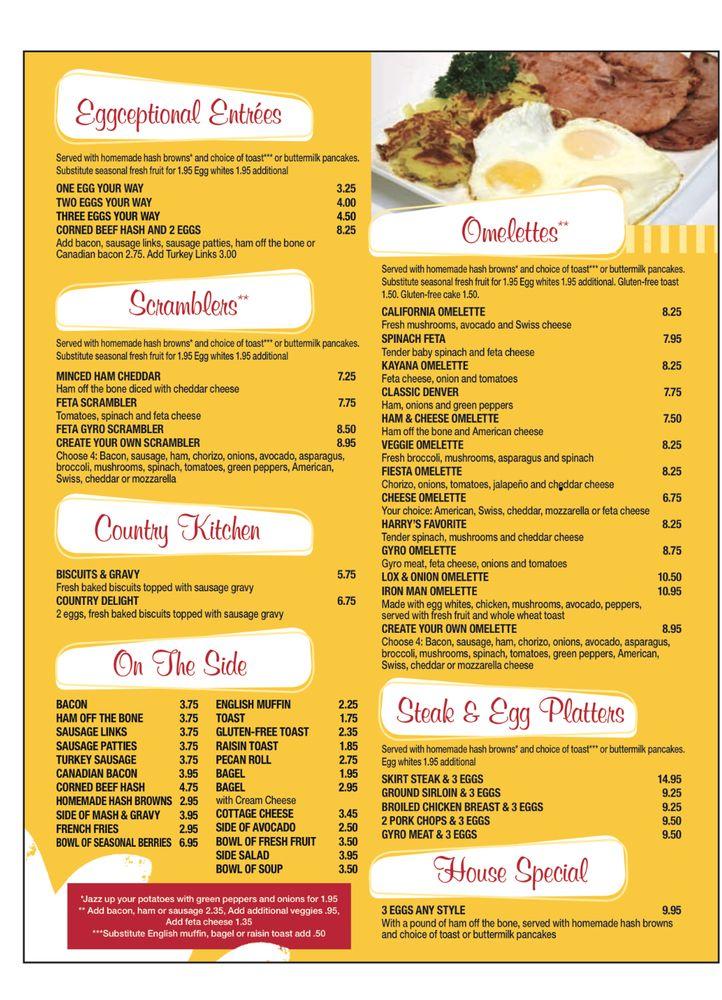 Menu at The Michigan City Sugar Bowl restaurant, Michigan City