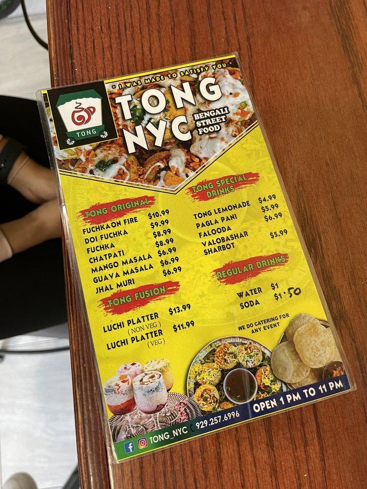 Menu at Tong, New York City, 153-35 Hillside Ave