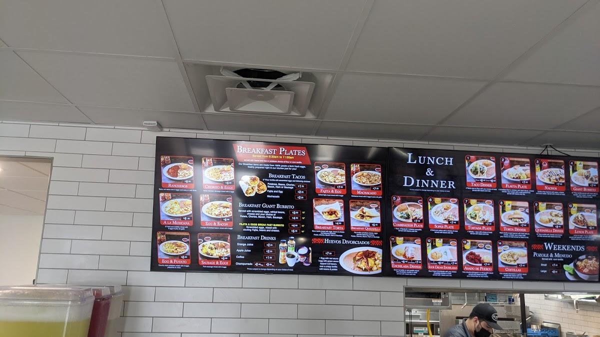 Menu at EL PAISA COCINA MEXICANA restaurant, Lewisville