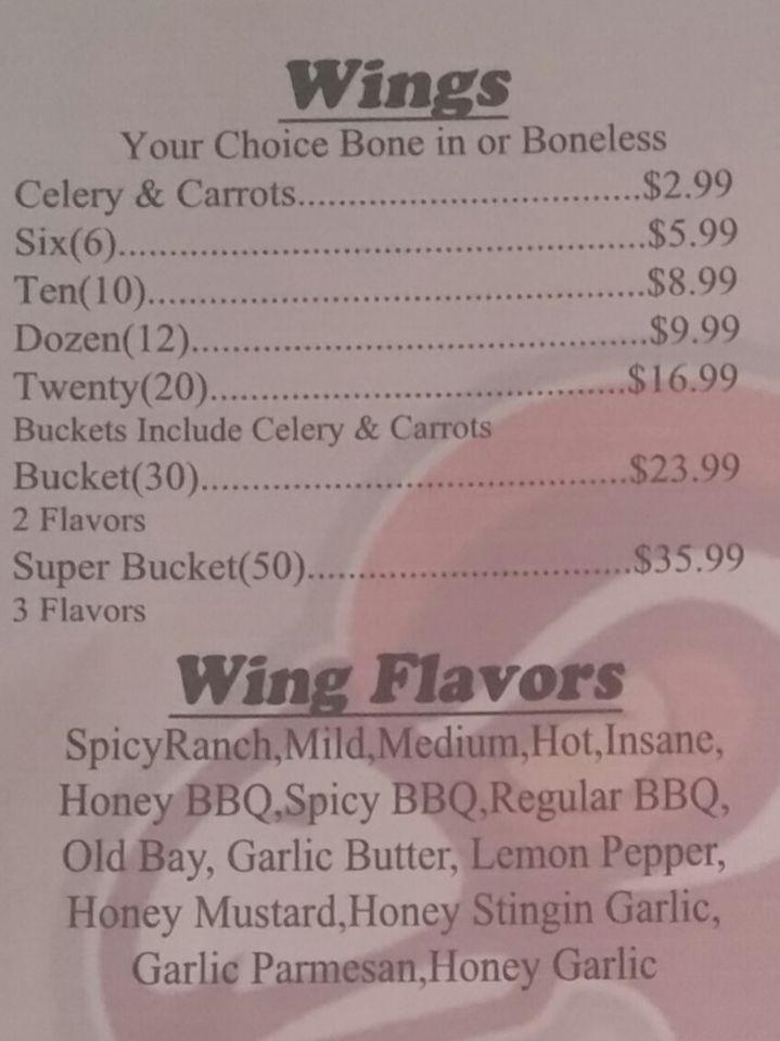 Menu at The College Lunch pub & bar, Fairmont