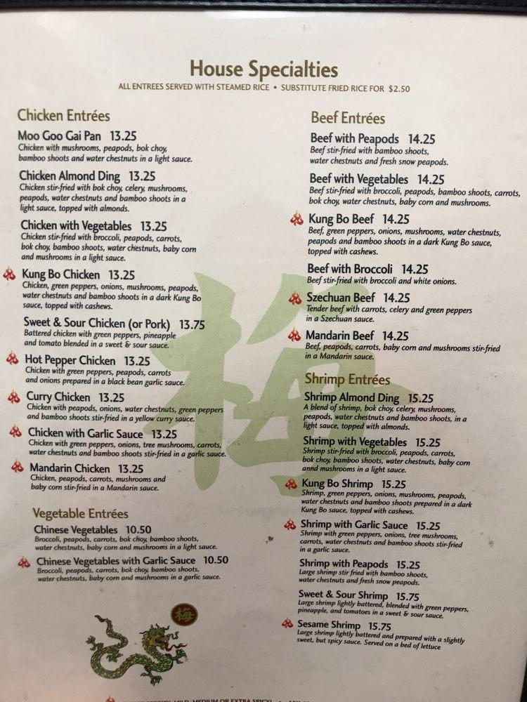 Menu at D. Fong's Chinese Cuisine David Fong's Savage restaurant, Savage
