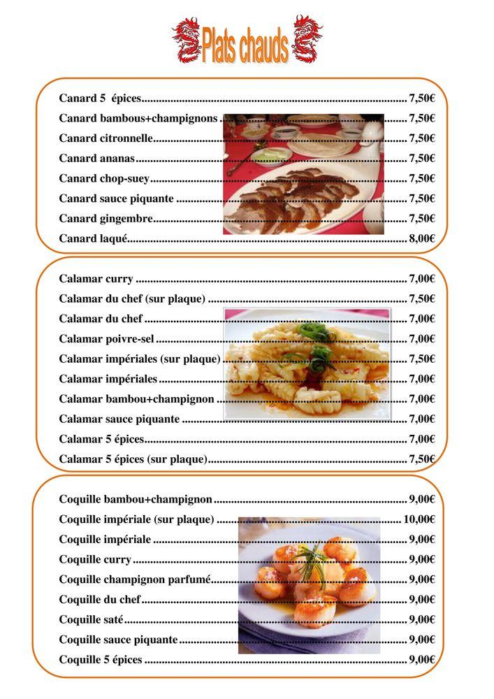 Menu at Restaurant Tu-Bong Express, Grenoble