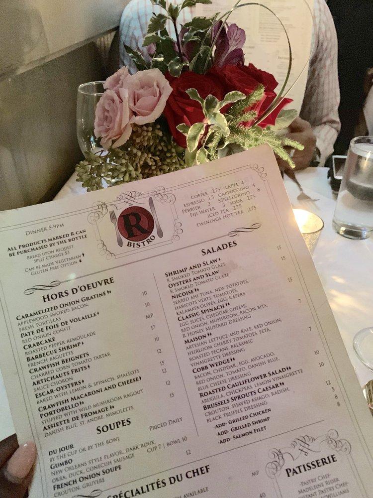 Menu at R Bistro restaurant, Fairhope