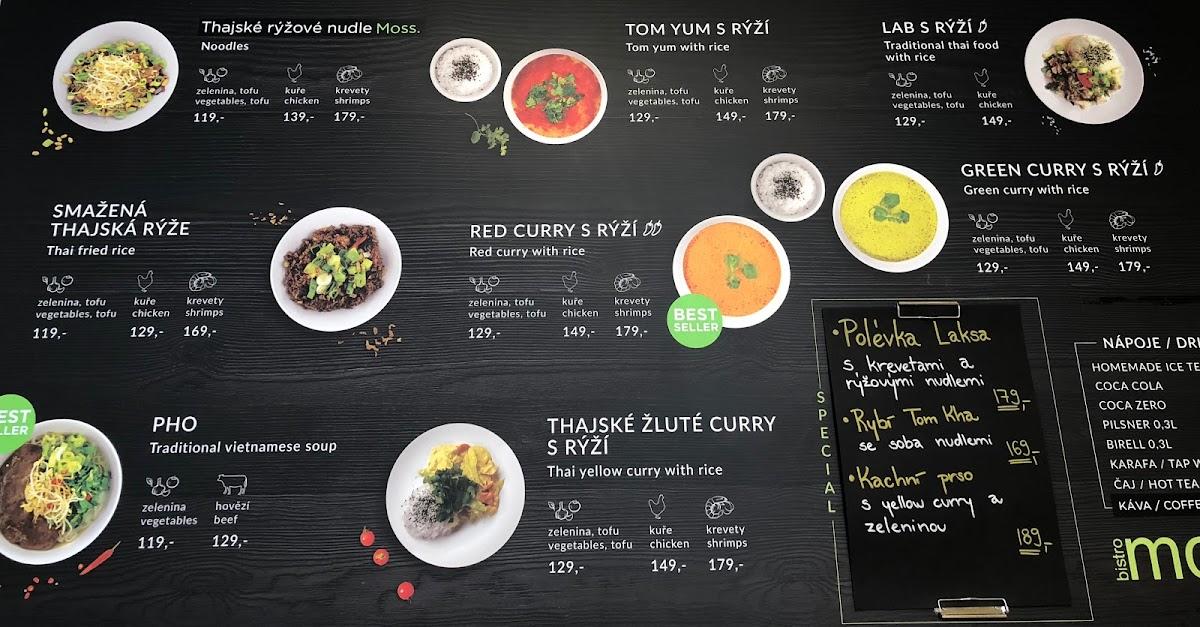 Menu at Moss - Asian Street Food restaurant, Ostrava