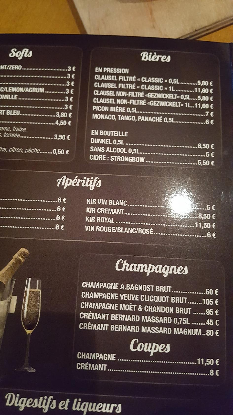 Menu at Restaurant Bar Brauerei - Big Beer Company - Rives de clausen ...