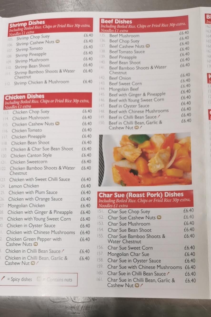 Menu at Star Kitchen, Valleyfield