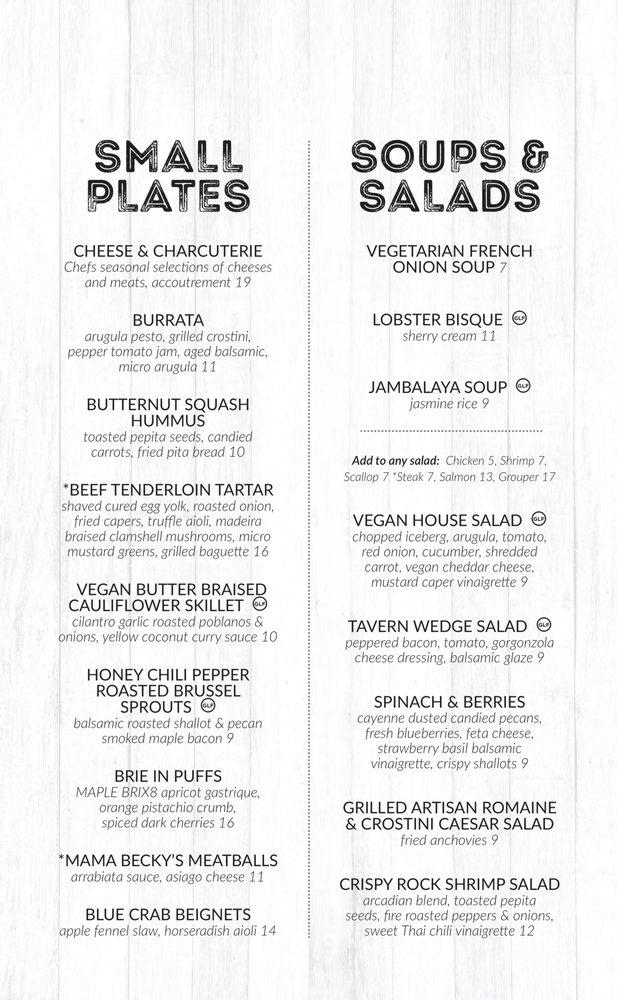 Menu at Delaney's Tavern pub & bar, Orlando