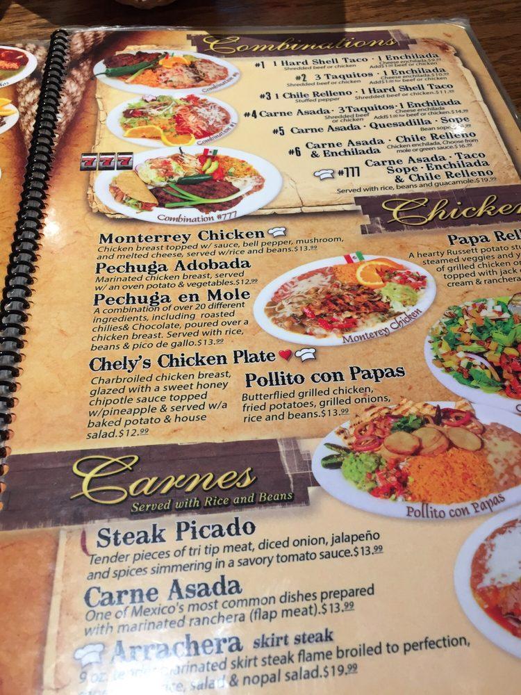 Menu at Fonda Don Chon restaurant, Covina