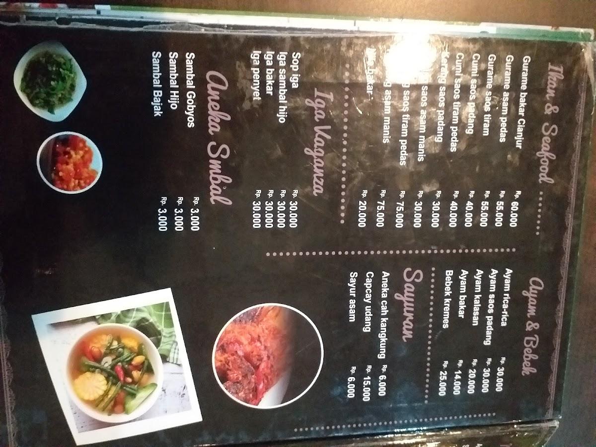 Carta del restaurante Pondok Cabe Ijo, Pematang Kandis