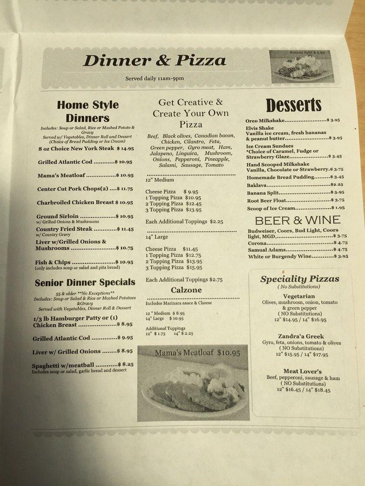 Menu at Gus's Subs & Pizza Place pizzeria, La Mesa