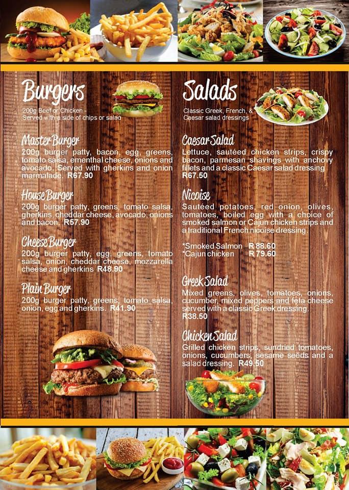 Menu au African Blend Cafe, Sandton, 97 Edison Cres