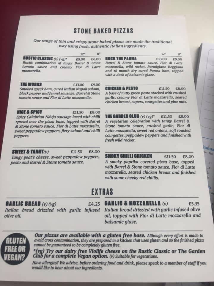 Menu at Kings Head pub & bar, Staplehurst, High St