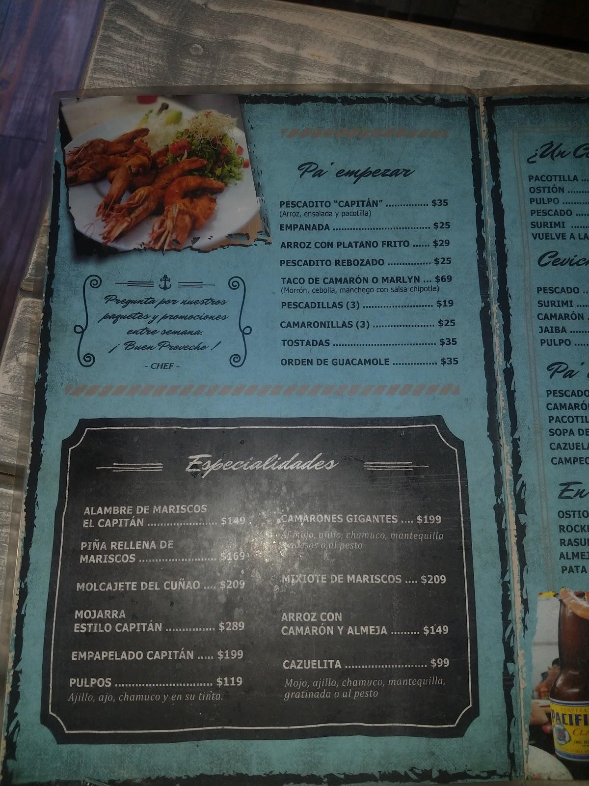 Menu at Lona Verde - Restaurante de Pescados y Mariscos, Ciudad López ...