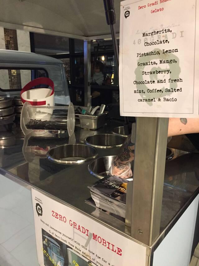 Menu at Gradi at Crown Melbourne pizzeria, Southbank, 8 Whiteman St