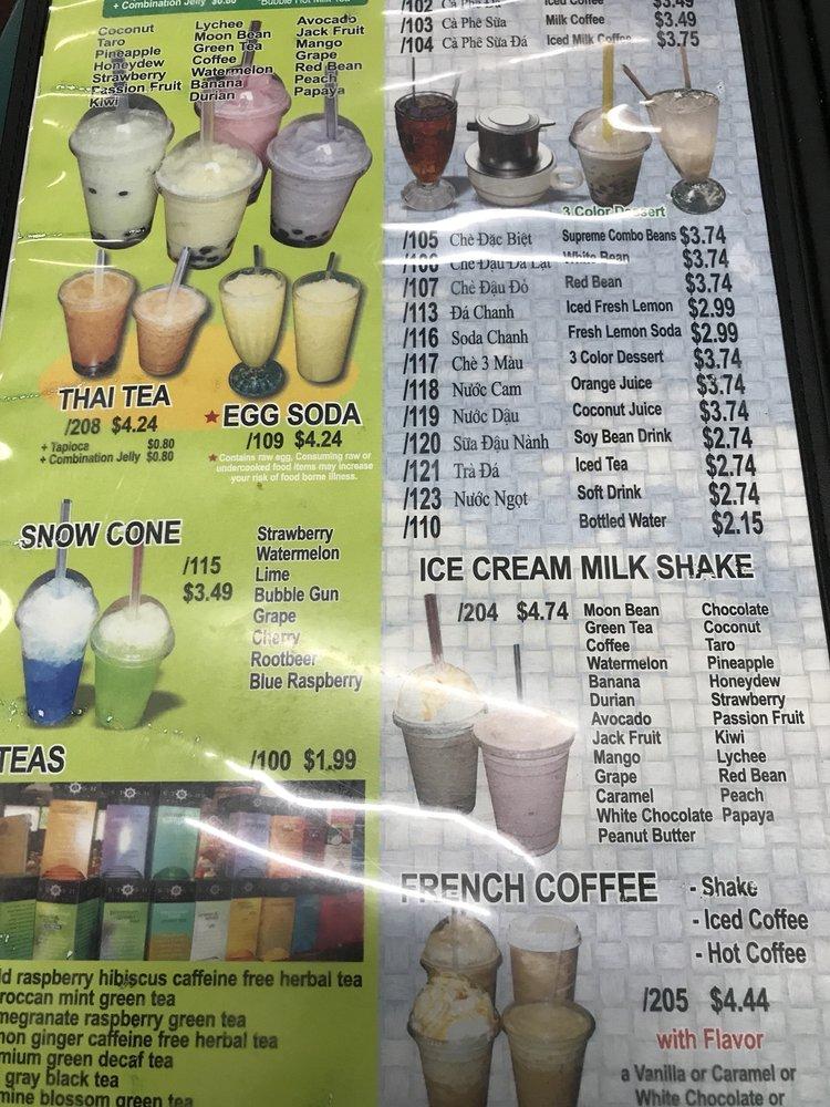 Menu at Pho 38th restaurant, Tacoma, S Steele St STE G