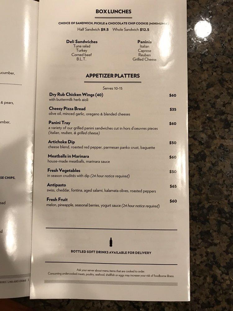 Menu at Crispelli's Bakery & Pizzeria - Clarkston, Clarkston