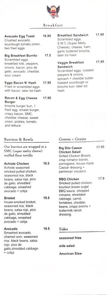 Menu at Guy Fieri's Kitchen and Bar Express, Burbank