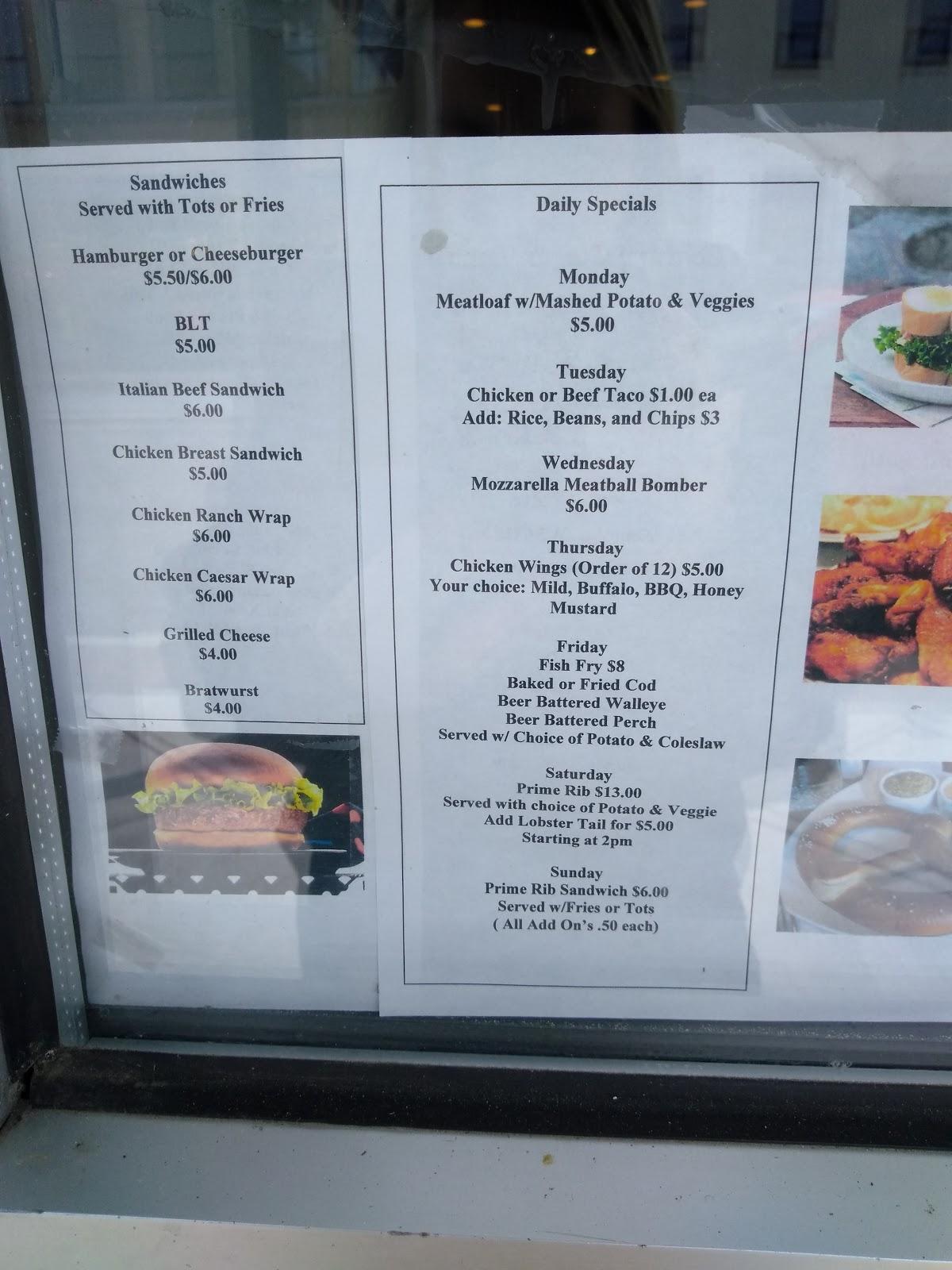Menu at Century Pub and Eatery, Kenosha