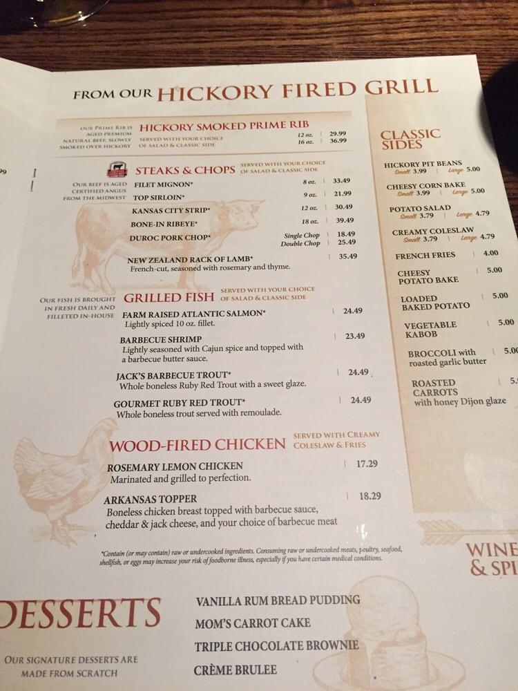 Menu at Jack Stack Barbecue - Overland Park, Overland Park