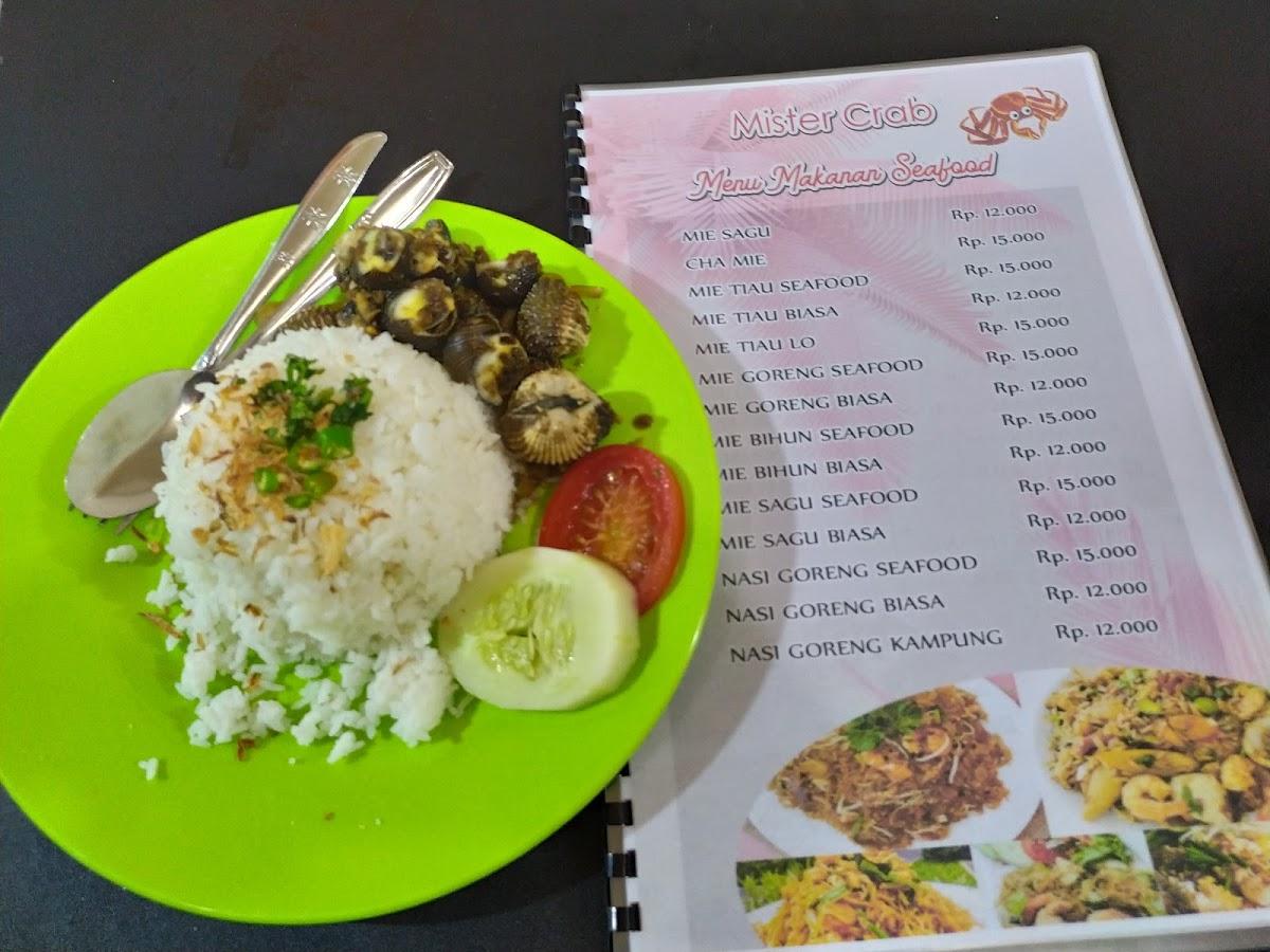 Menu at Mr crab restaurant, Selat Panjang Kota