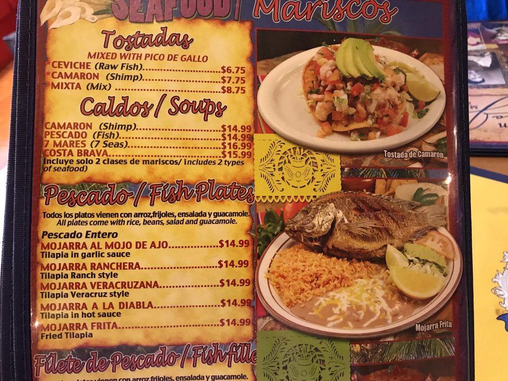 Menu at Casa Don Juan restaurant, Las Vegas, S Main St