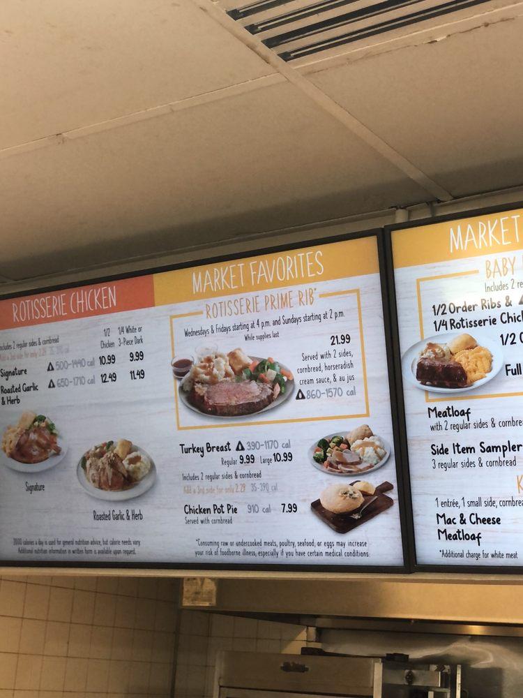 Menu at Boston Market restaurant, Bethpage, Hempstead Tpke