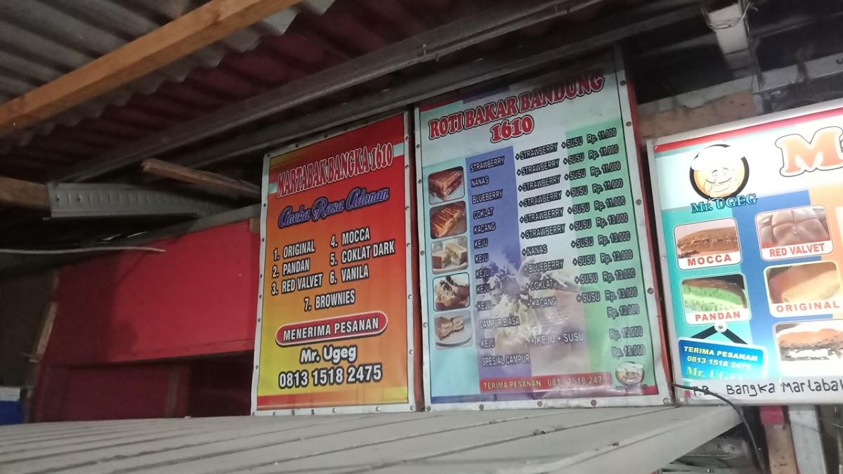 Menu at MARTABAK BANGKA 1610 CEPLAK restaurant, Balaraja
