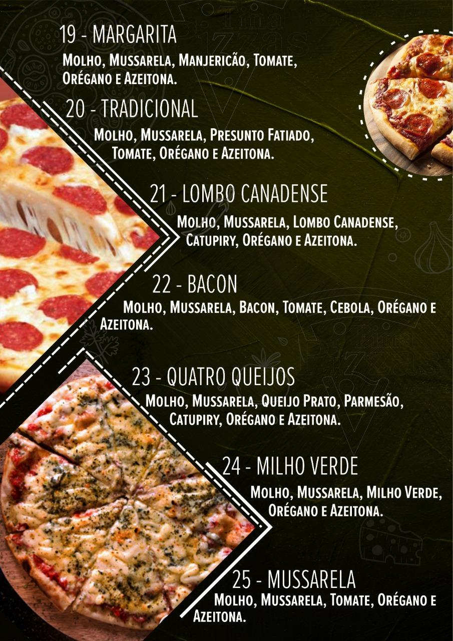 Carta del restaurante TINA PIZZAS, Cuiabá