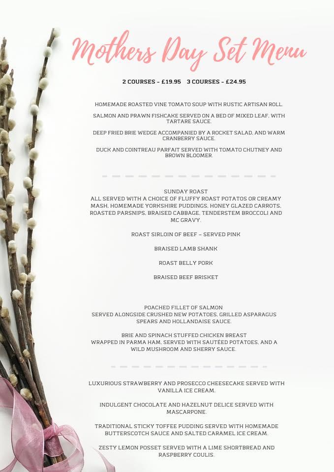 Menu at The Moody Cow steakhouse, Bradford