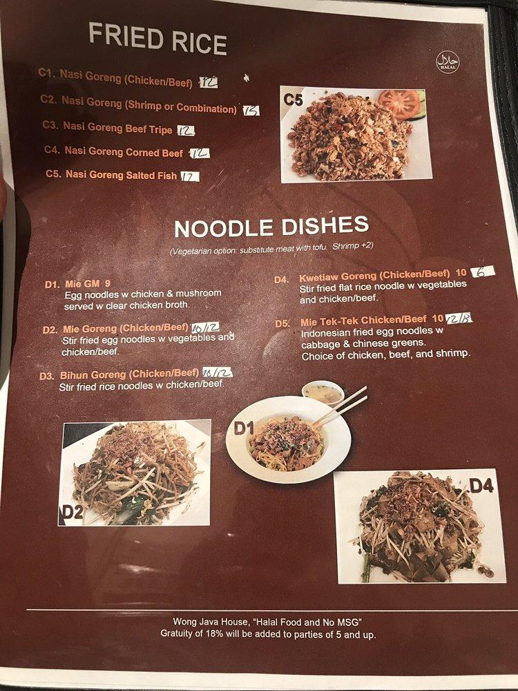 Menu at Wayang Restaurant Halal, Alhambra