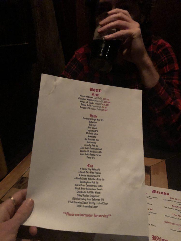 Menu at Fox & Hounds Tavern pub & bar, Clayton