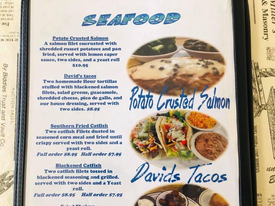 Menu at Rio Ranch Cafe, Kerrville