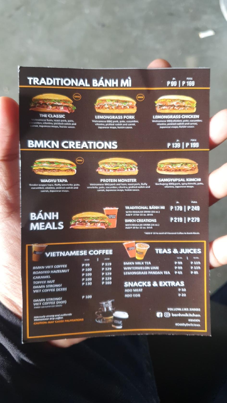 Menu at Bánh Mì Kitchen - Fisher Mall restaurant, Quezon City, Fisher Mall