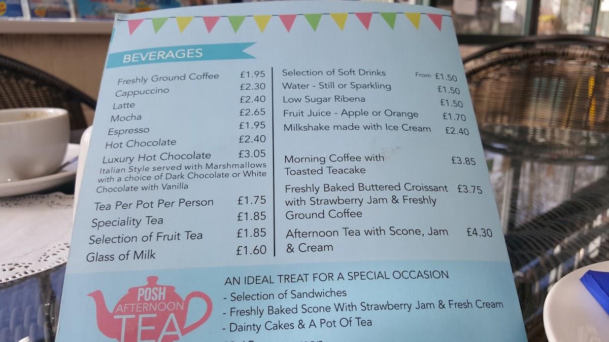 Menu at Butterflies Coffee Shop cafe, Blofield