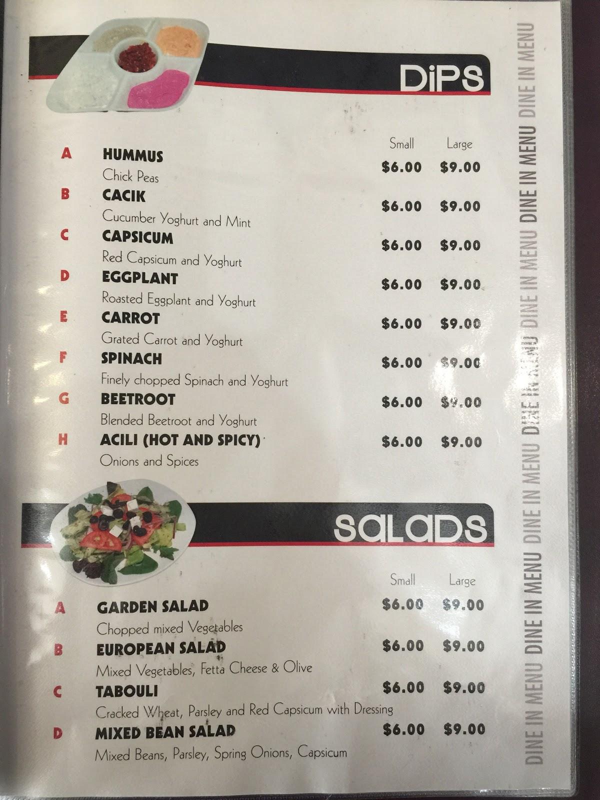 Menu at Roxy Kebab Deer Park fast food, Deer Park