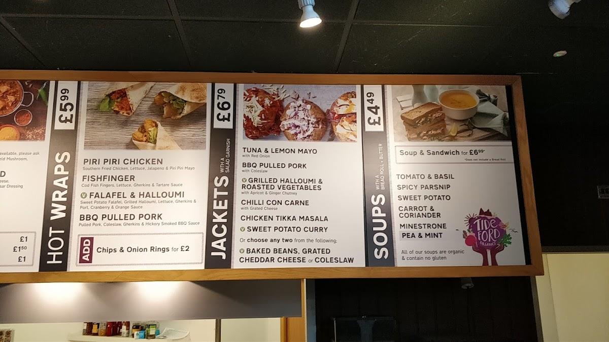 Menu at Fresh Food Cafe, Northampton, M1 Northbound