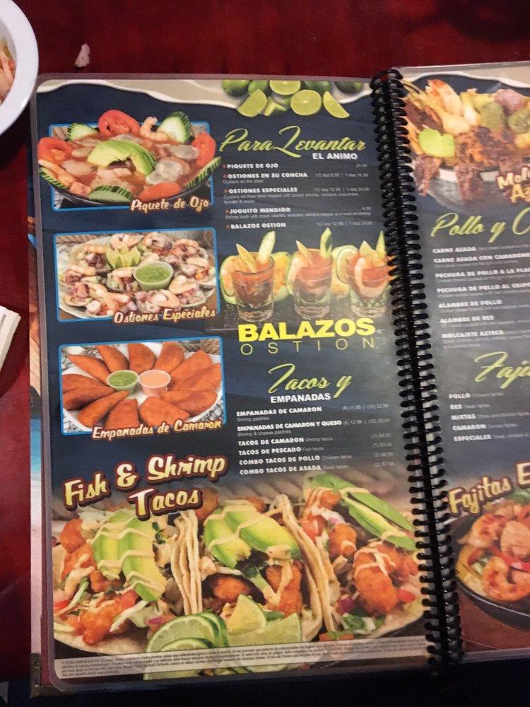Menu at Mariscos Las Islas Marias De Salem restaurant, Salem