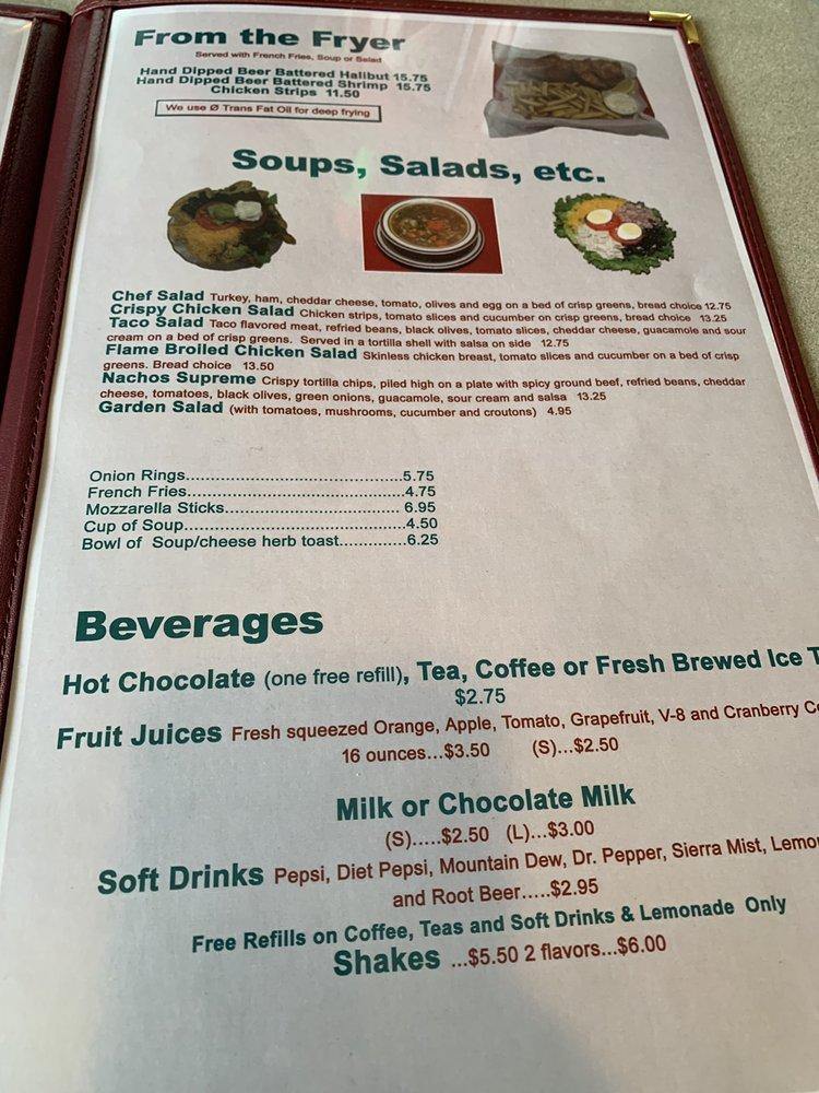 Menu at Hilltop Inn Family dining restaurant, Lincoln City