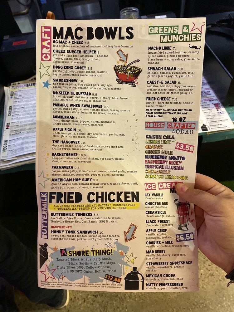 Menu at hop + grind restaurant, Peabody